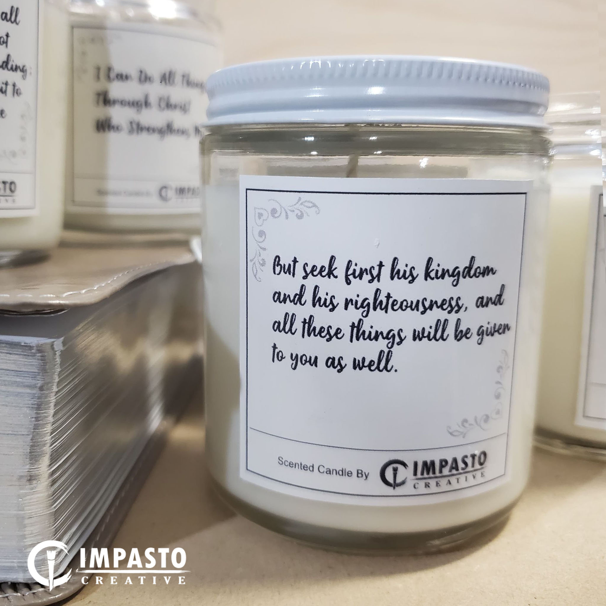 Bible Verse Scented Candle, Christian Candle, Candle Gift, Lavender ...