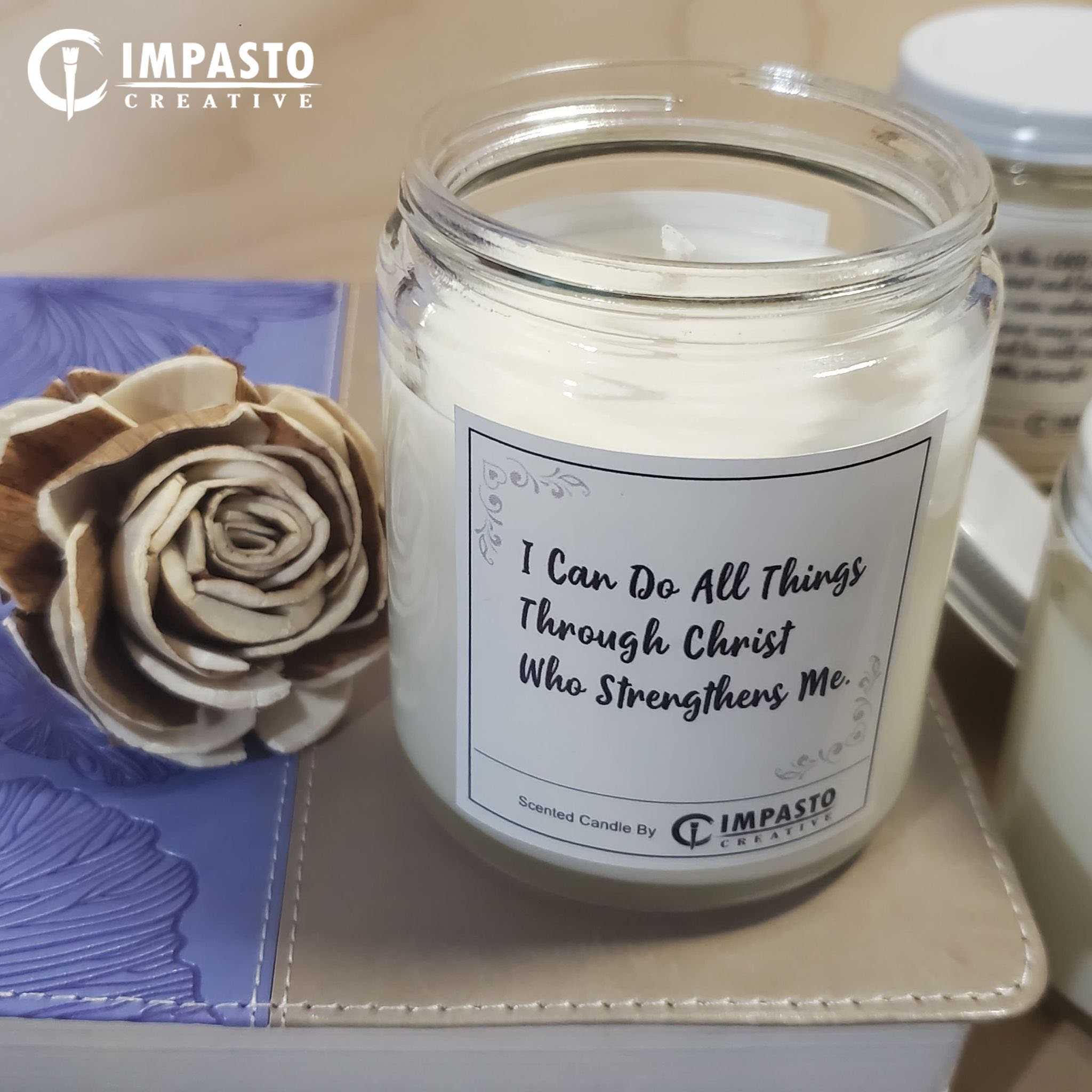 Bible Verse Scented Candle, Christian Candle, Candle Gift, Lavender ...