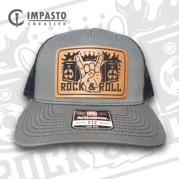 Rock and Roll Hat Patch - Etsy