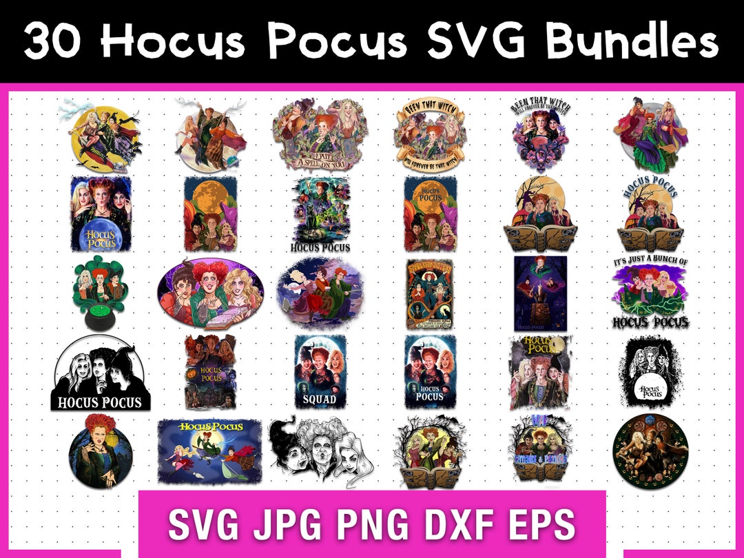 Hocus Pocus Sketch SVG, Hocus Pocus SVG, Digital SVG, Sublimation ...