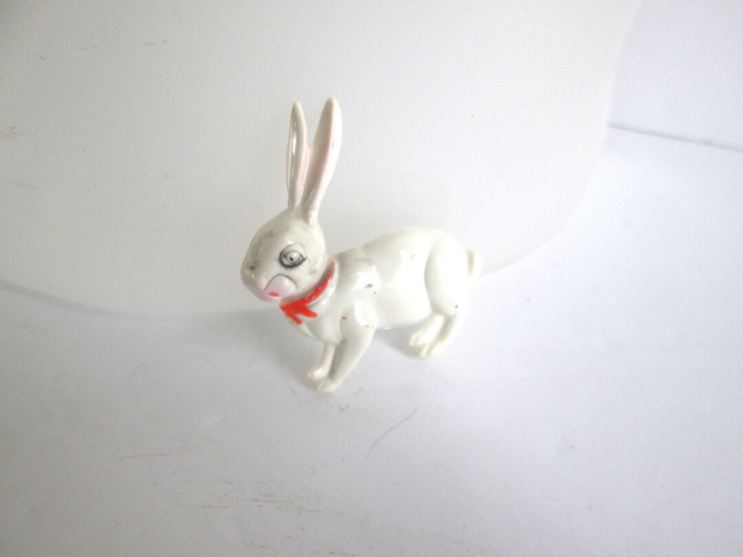 Rabbit Pin Bunny Pin Novelty Bunny Brooch In Plastic Etsy