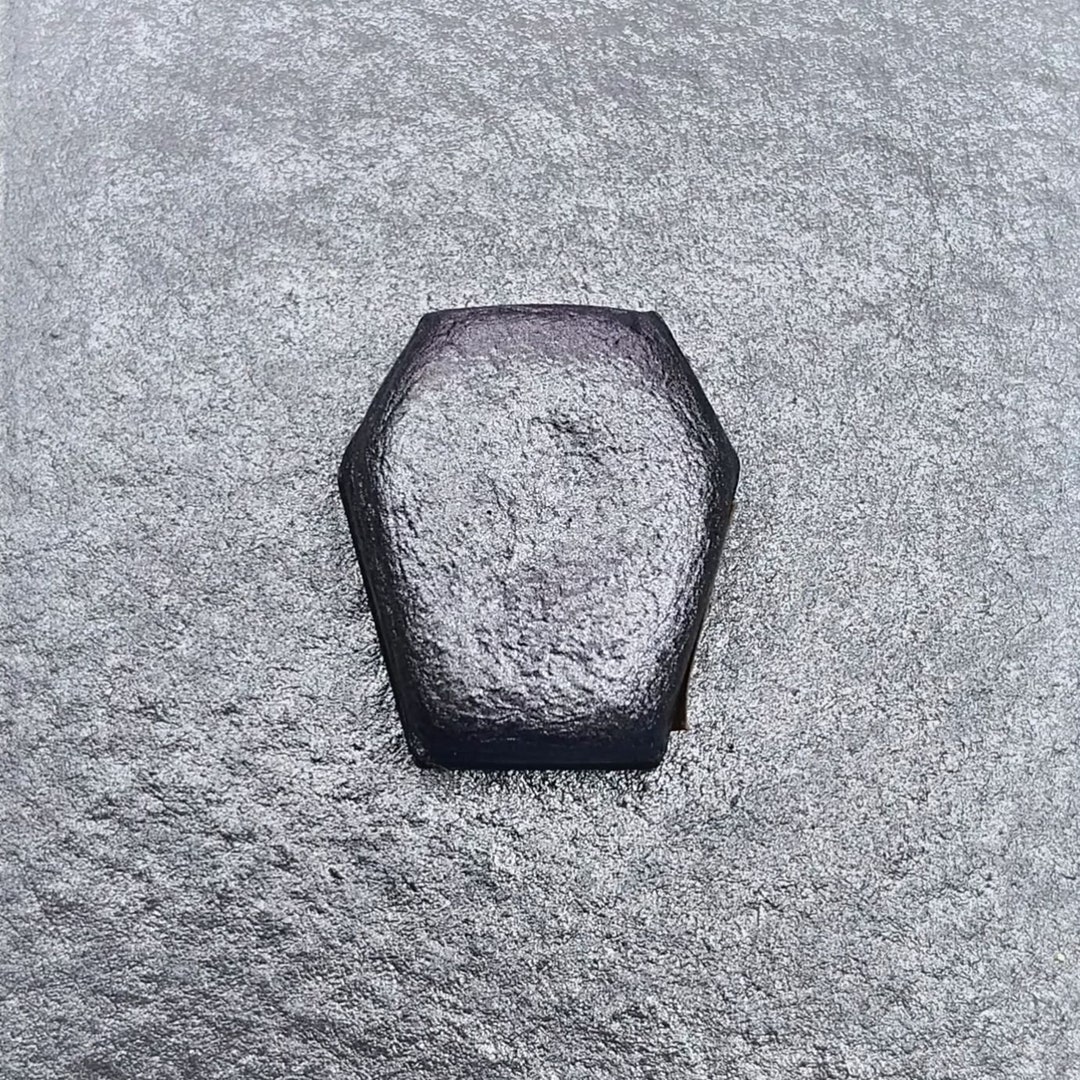 Phantom- Handmade Watercolour, Metallic Paint, Silver Pigment ...