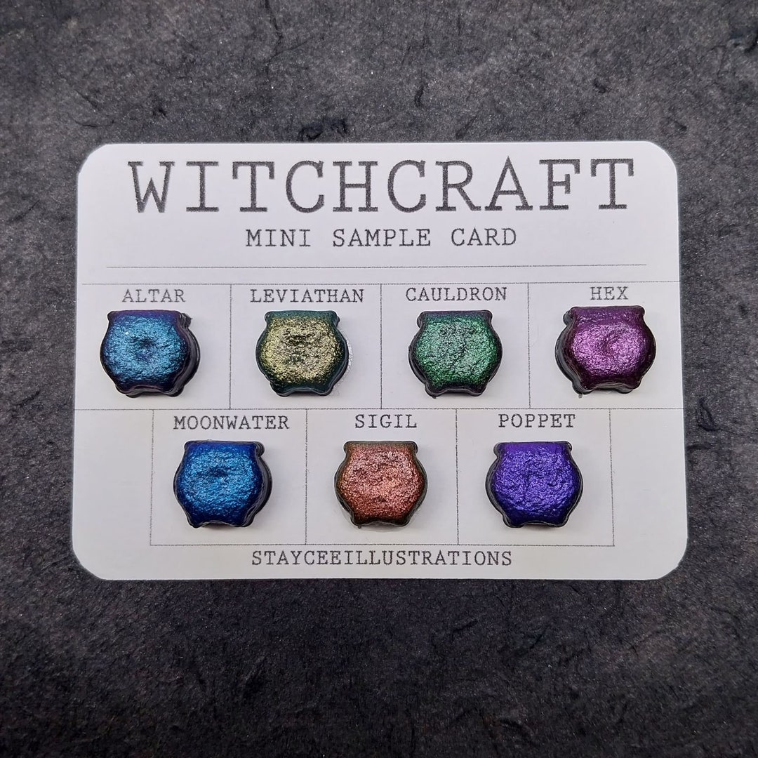 Witchcraft Sample Card Handmade Watercolour, Chameleon Paint ...