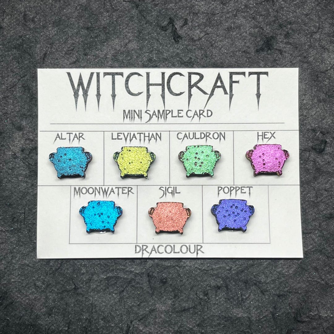 Witchcraft Sample Card- Handmade Watercolour, Chameleon Paint ...