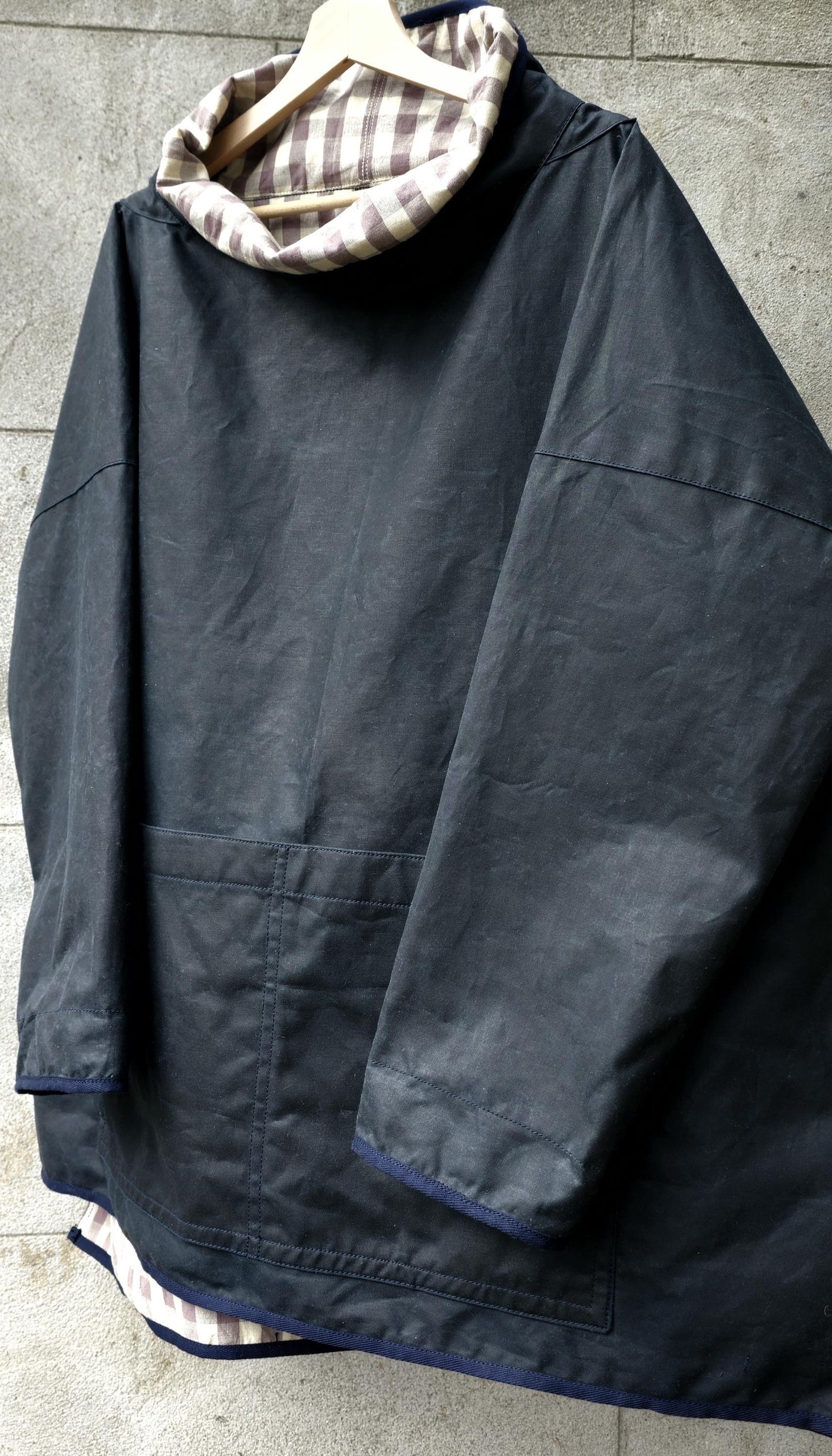 Antique Waxed Cotton Fisherman's Smock: Oversized Windproof Top - Etsy