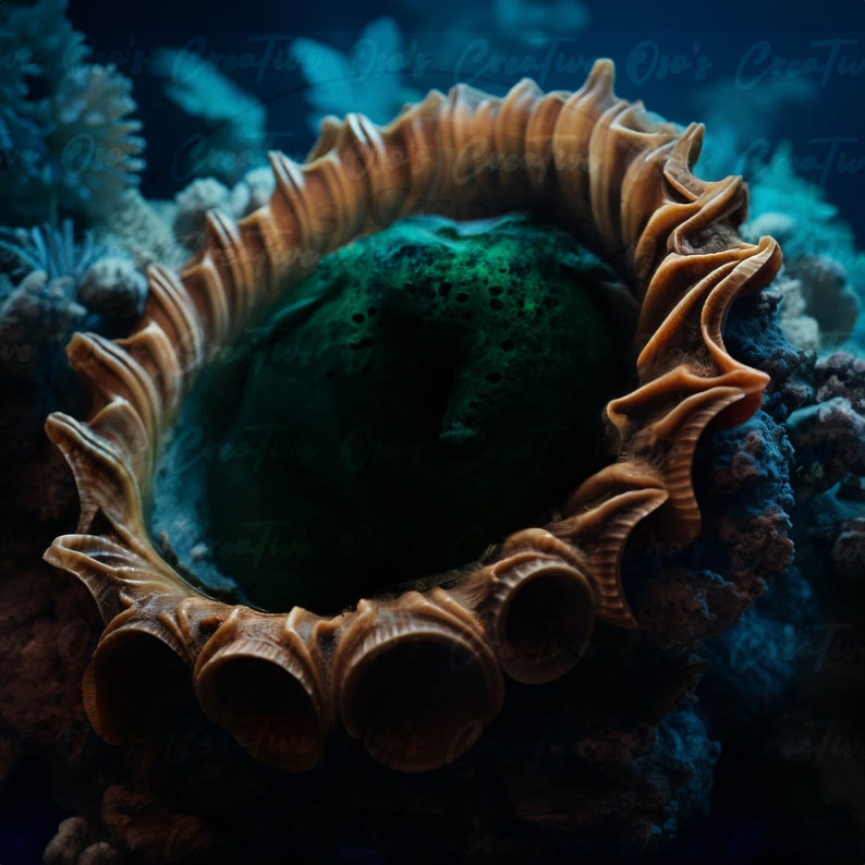 Underwater Fish Backdrop for Photography | Underwater Pearl Clam Shell ...
