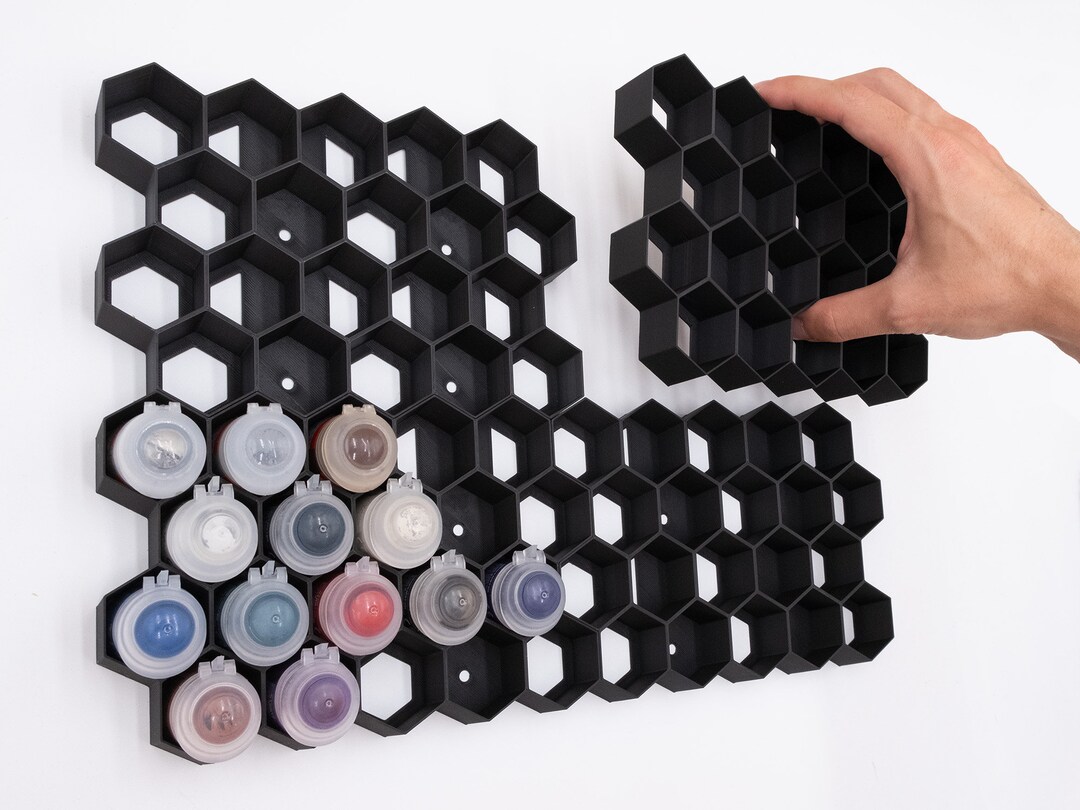 Hex Wall 12ml and 24ml Paint Holder (32mm Diameter) | Organization for ...
