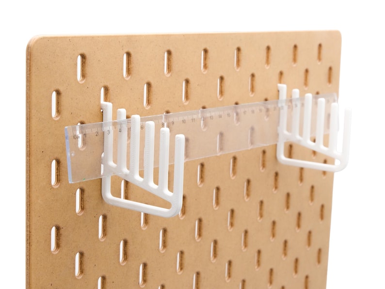 Vertical Ruler Holder for IKEA SKADIS - 5‑slot Quilting & Sewing Ruler ...