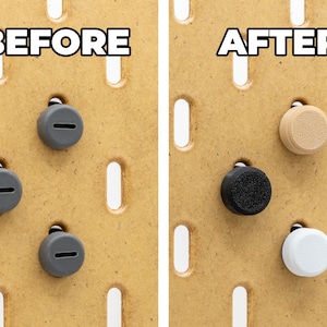 IKEA SKADIS Screw Covers (x4) - Multiple Color Match Options (white ...