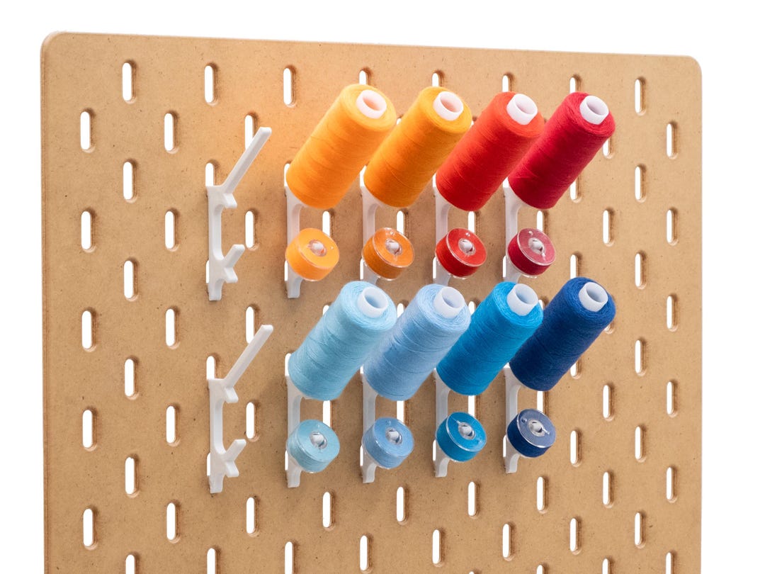 Thread Spool and Bobbin Holder for IKEA Skadis Accessory - Etsy