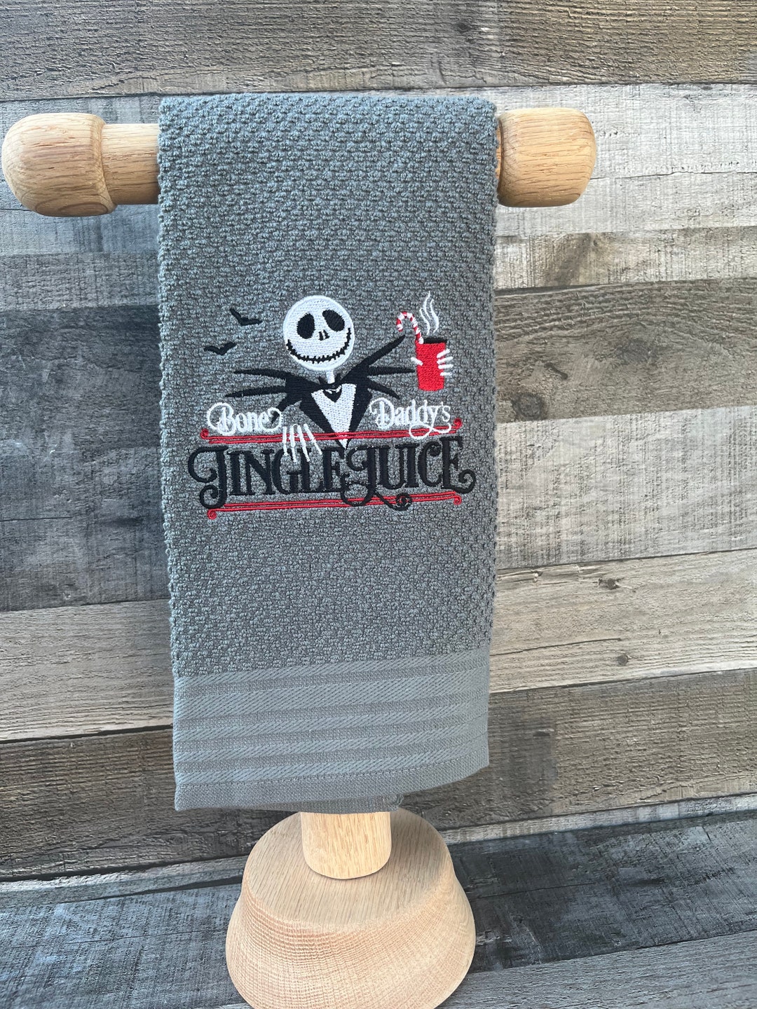 Jack Skellington Embroidered Hand Towel, Nightmare Before Christmas ...