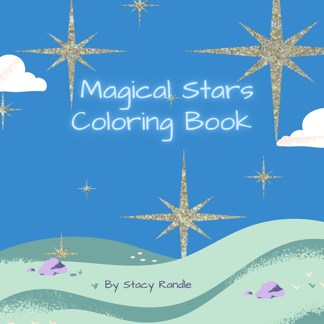 Magical Stars Coloring Book - Etsy