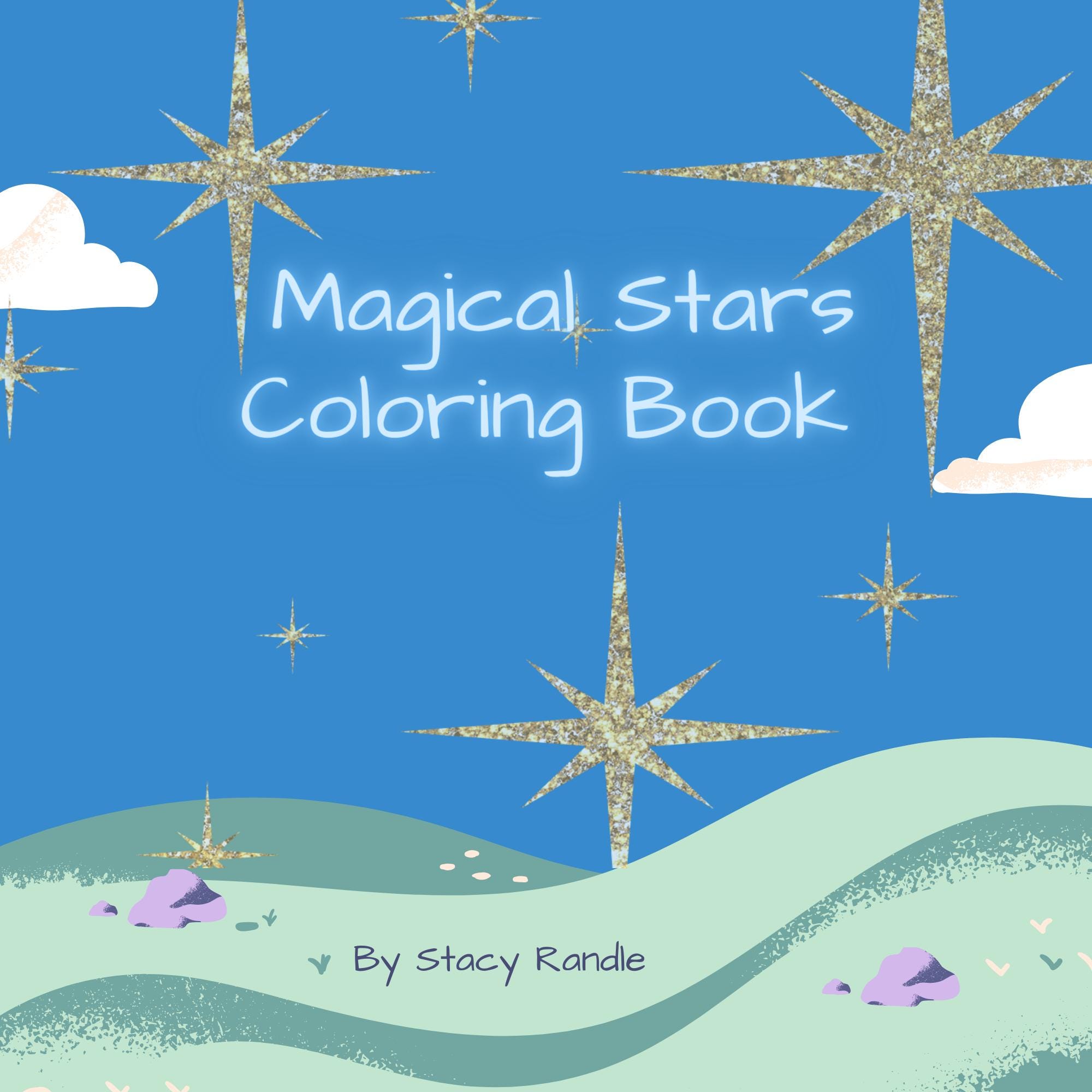 Magical Stars Coloring Book - Etsy