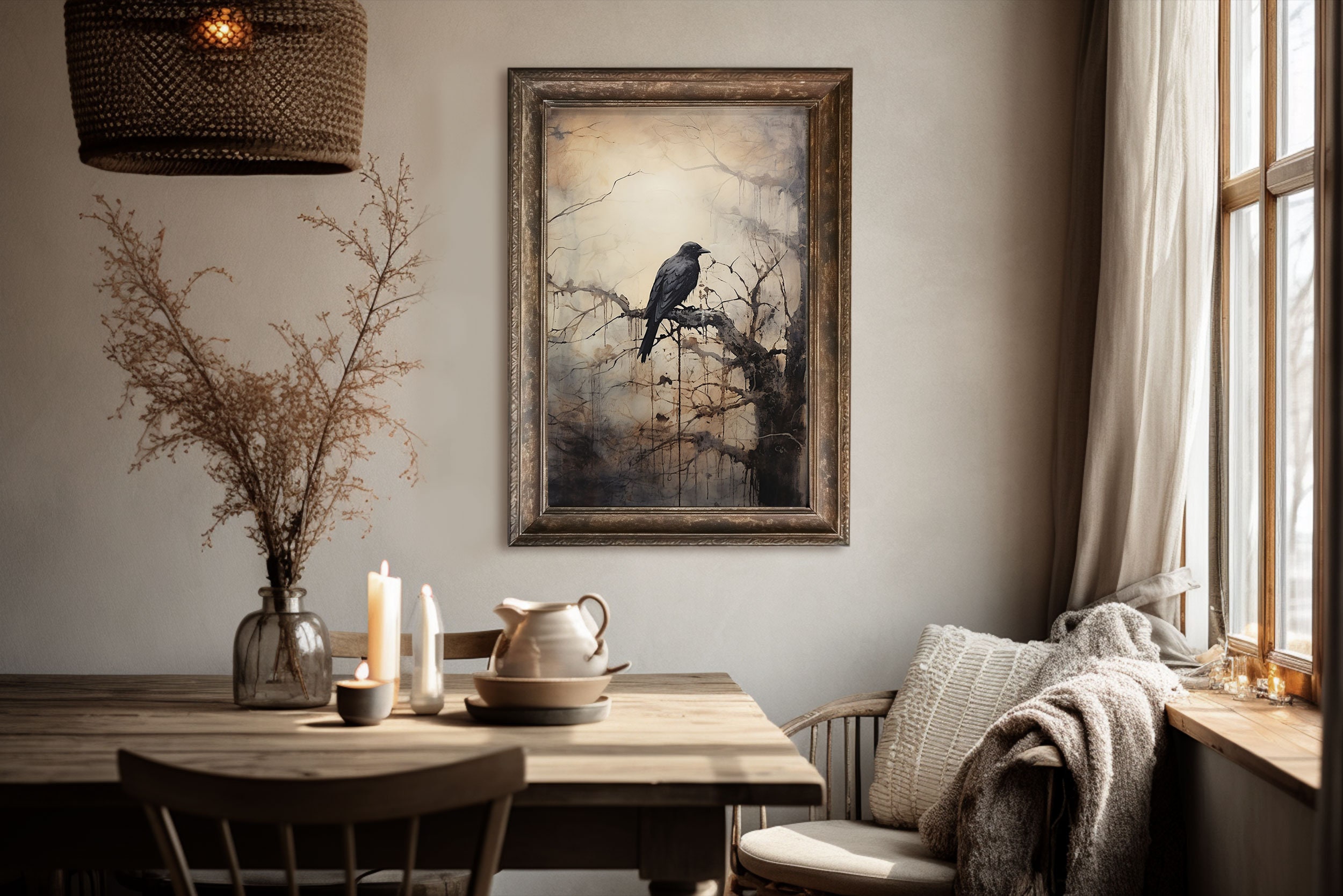 Rustic Halloween Gallery Autumn Decor Gothic Decor - Etsy