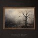 Lonely Tree Art Print Misty Forest Wall Art Spooky Season Dried Trees ...