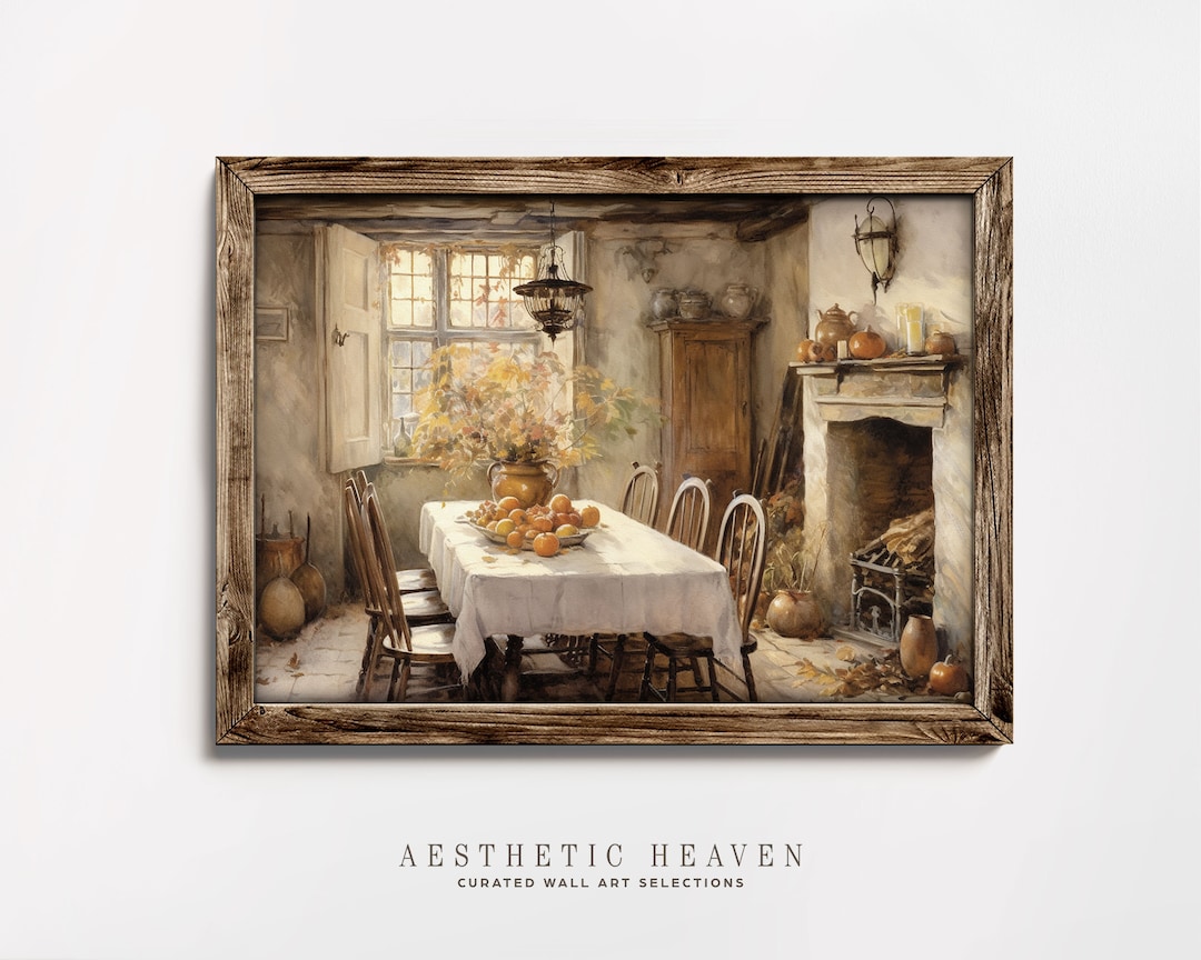 Kitchen Wall Art Print Cottage Core Poster Dining Room - Etsy