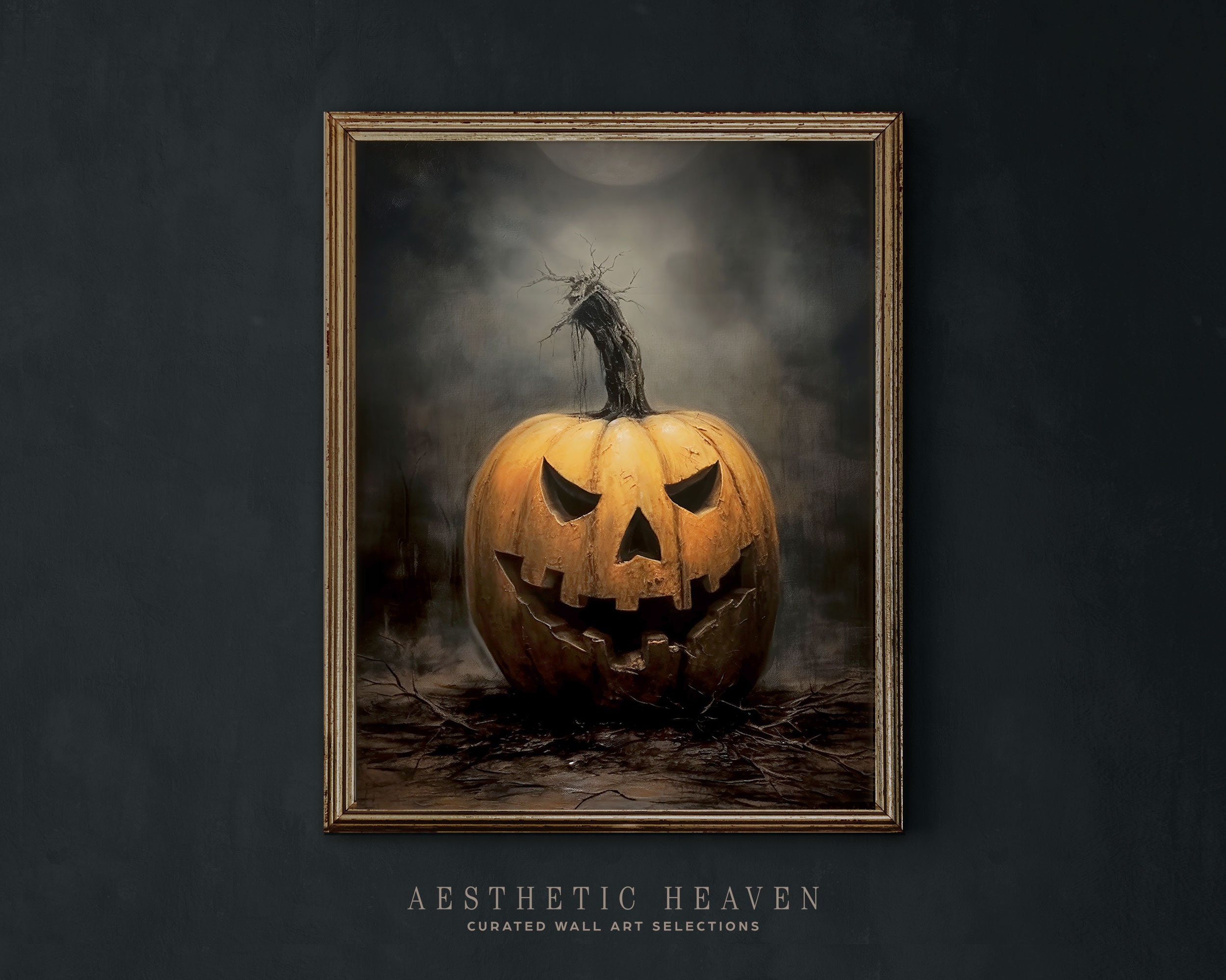 Jack O Lantern Halloween Art | Halloween Pumpkin | Spooky Carved ...