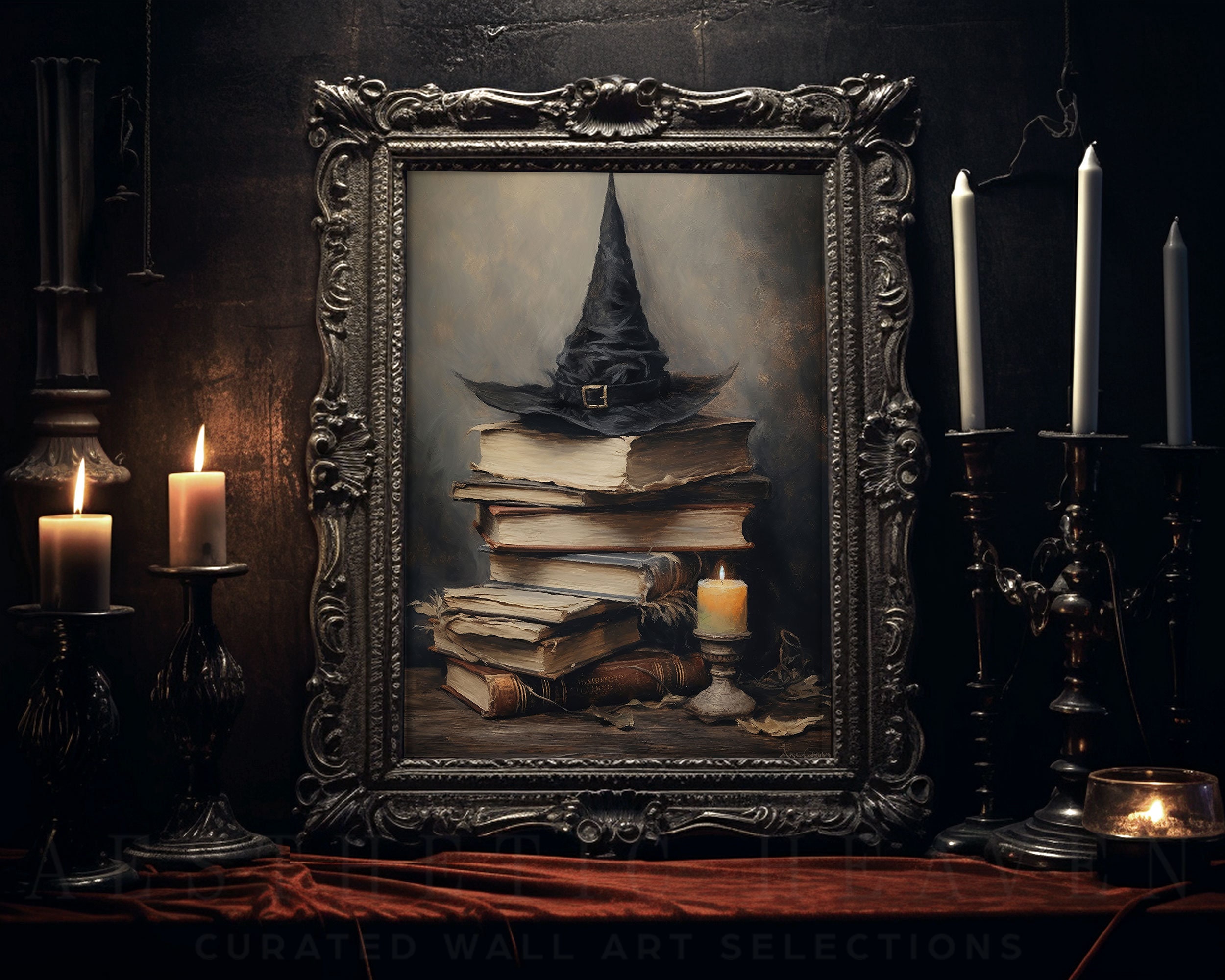 Halloween Print Bundle | Dark Academia Print | Goth Wall Decor ...