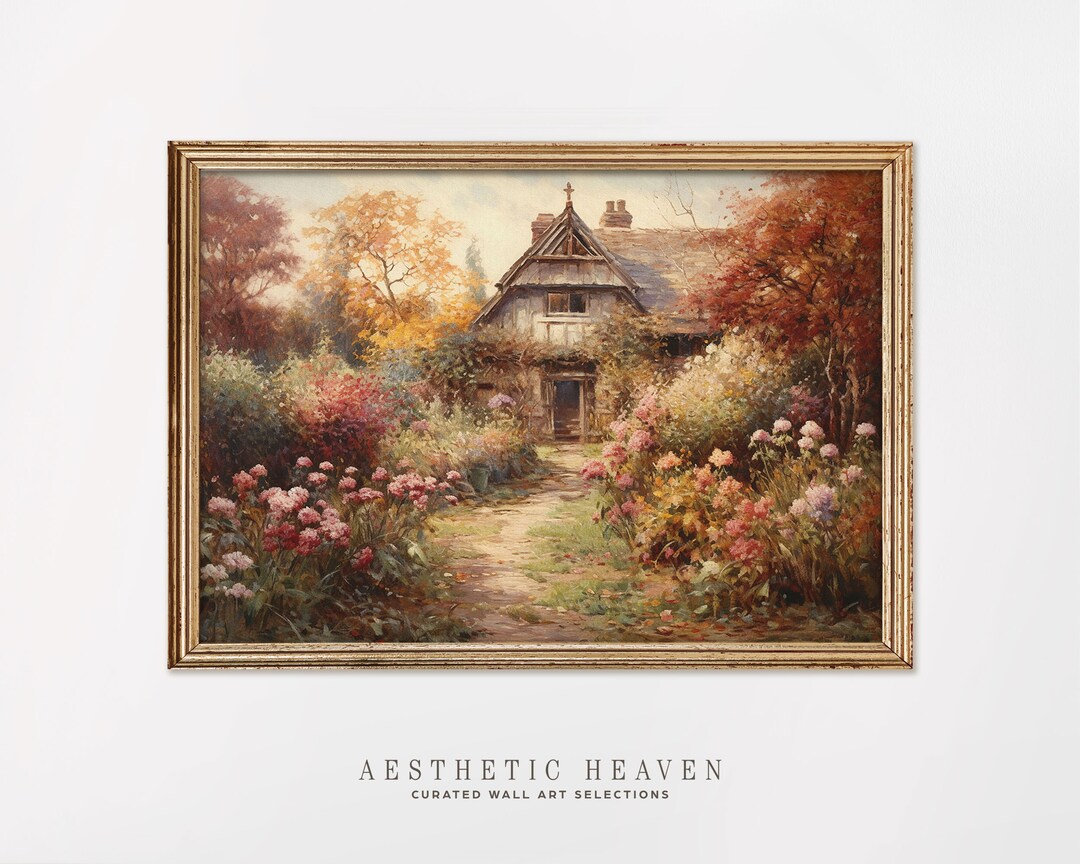 Autumn Garden | Thanksgiving Print | Cottage Core Prints | Printable ...