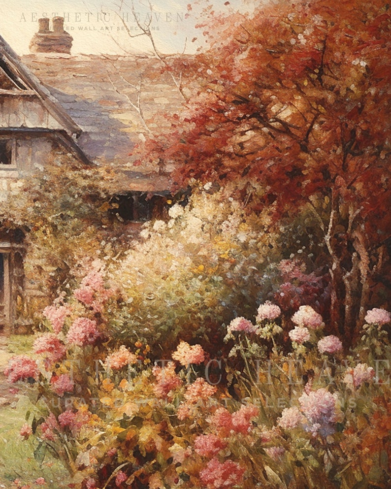 Autumn Garden | Thanksgiving Print | Cottage Core Prints | Printable ...