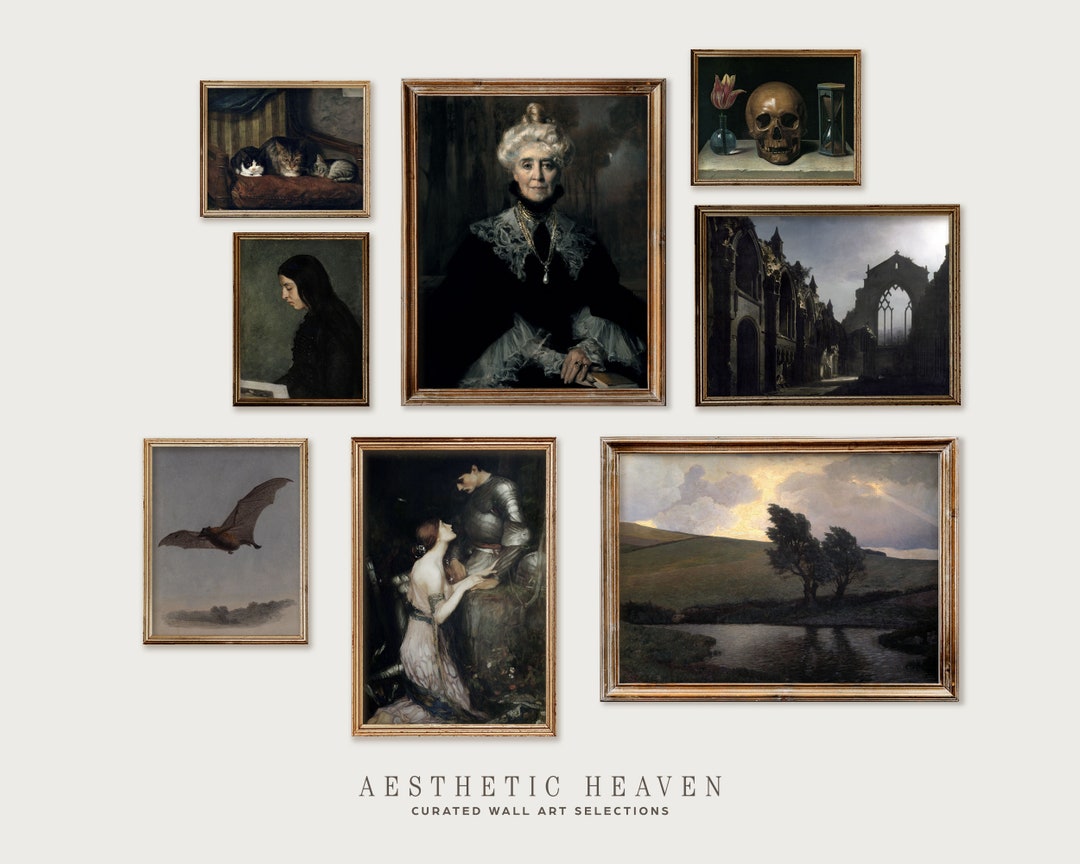 Moody Halloween Gallery | Dark Academia Wall Art | Goth Wall Decor ...