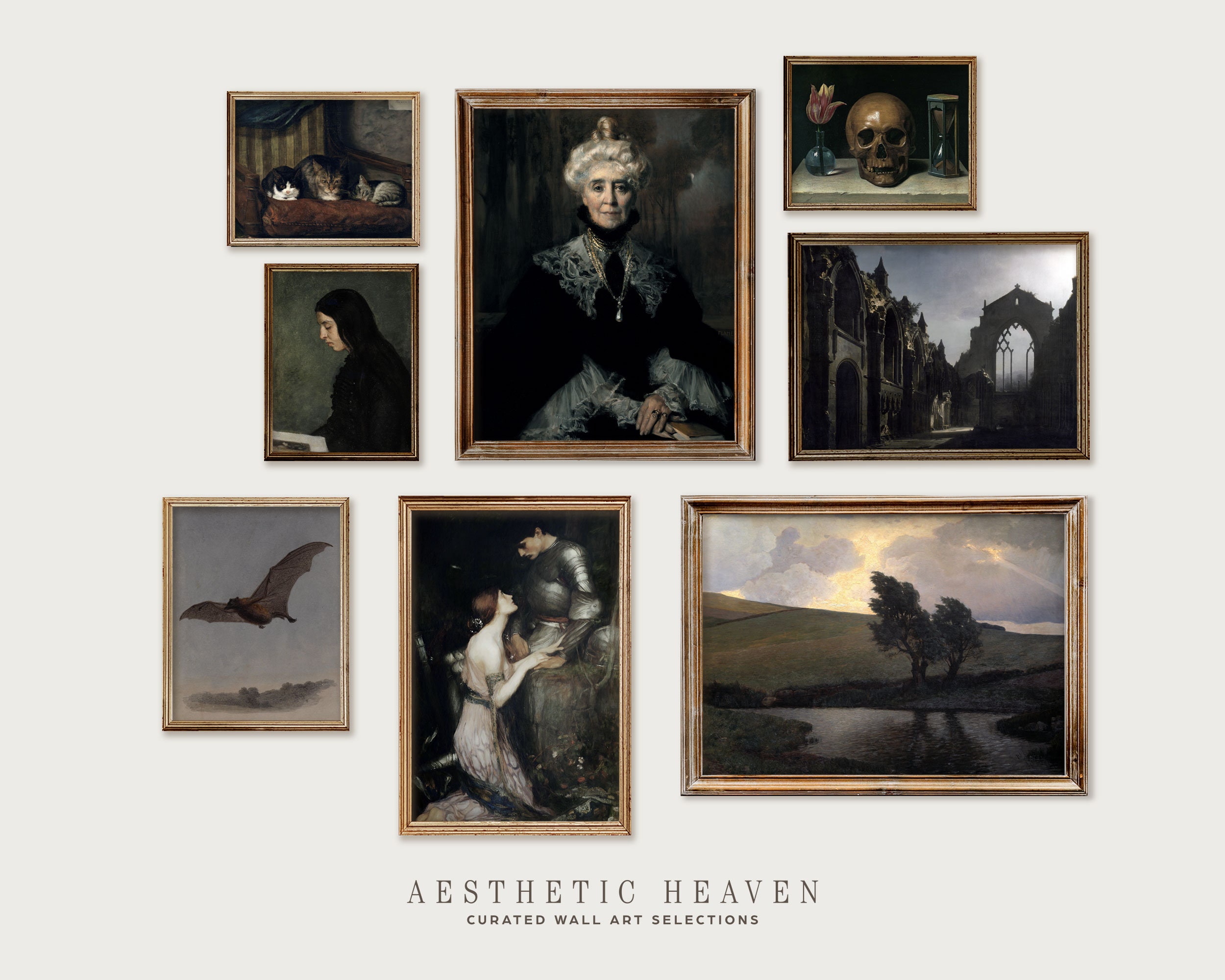 Moody Halloween Gallery | Dark Academia Wall Art | Goth Wall Decor ...