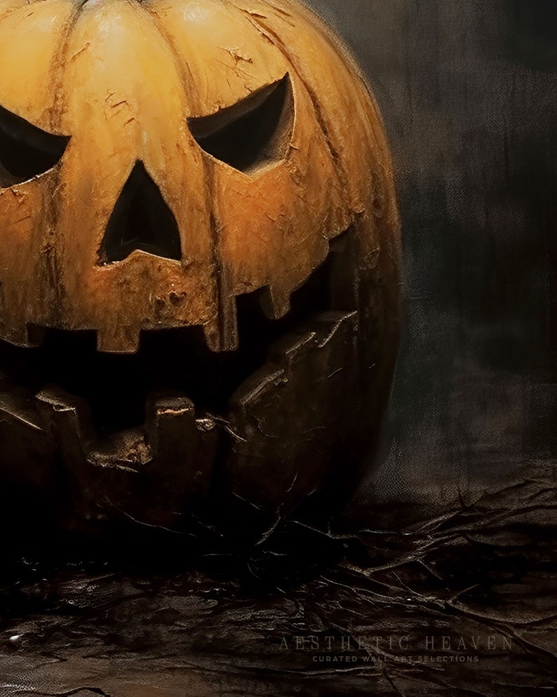 Jack O Lantern Halloween Art | Halloween Pumpkin | Spooky Carved ...