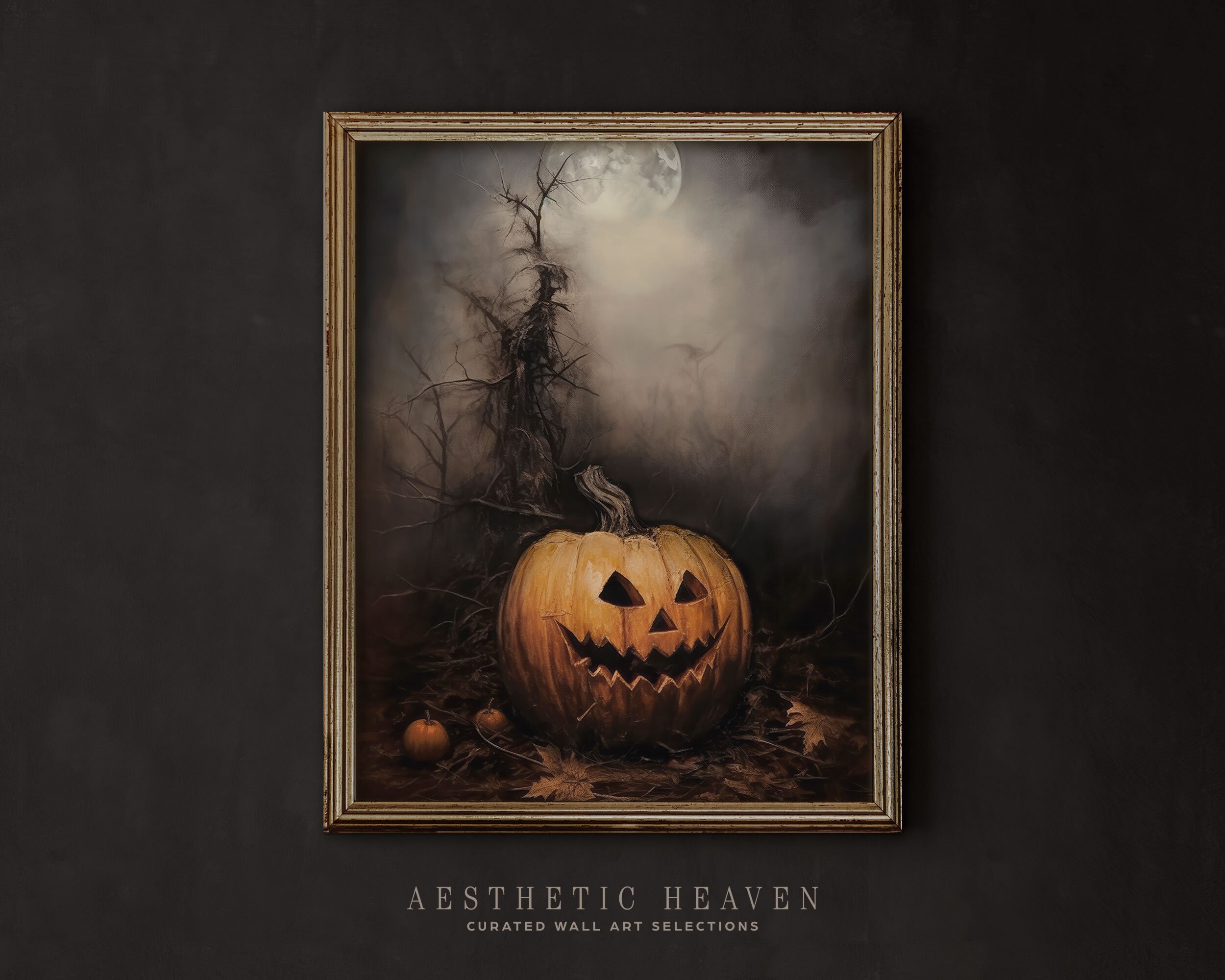 Halloween Print Wall Art Dark Academia Print Gothic Decor - Etsy