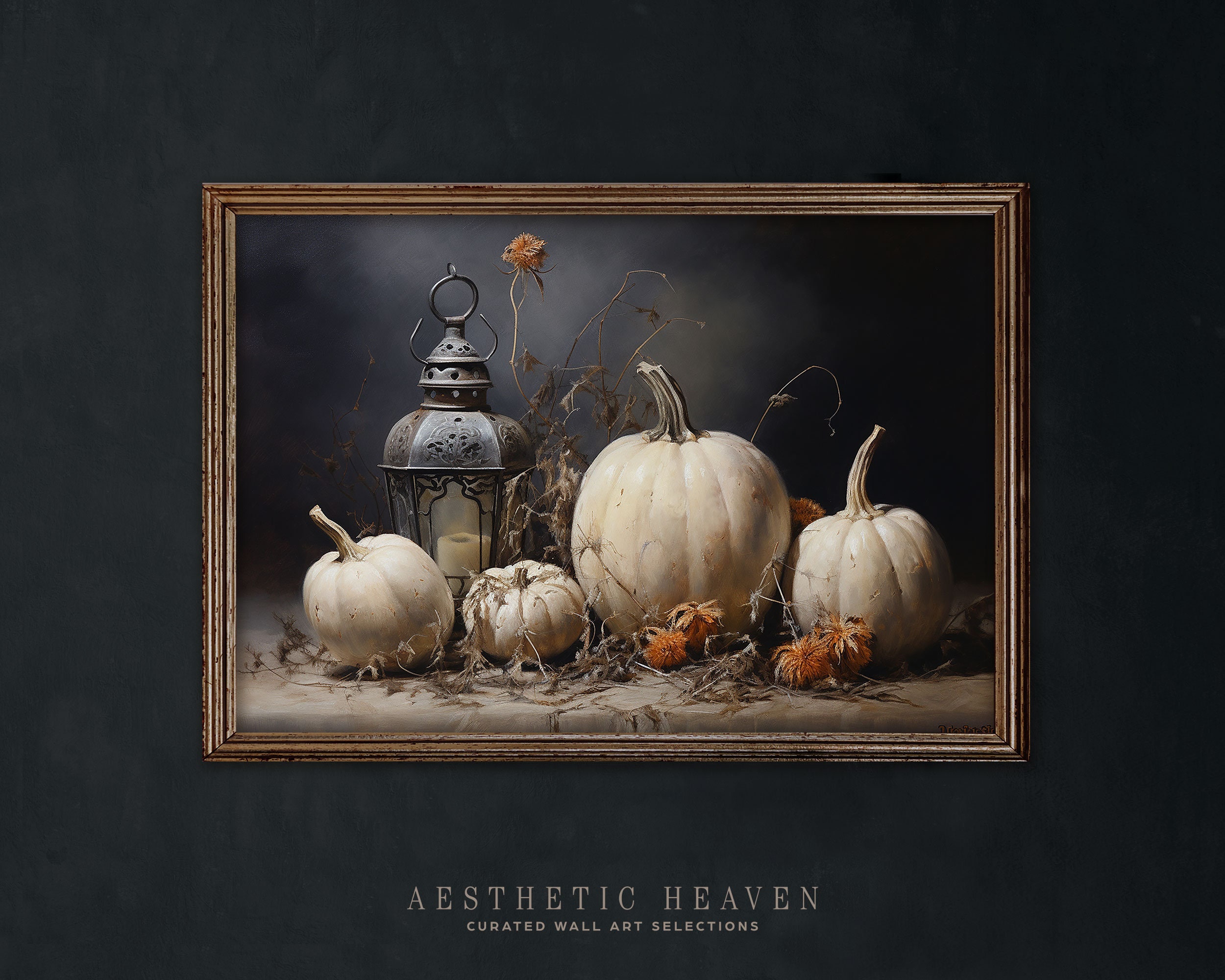 Halloween Pumpkin | Vintage Still Life | Printable Halloween | Pumpkin ...