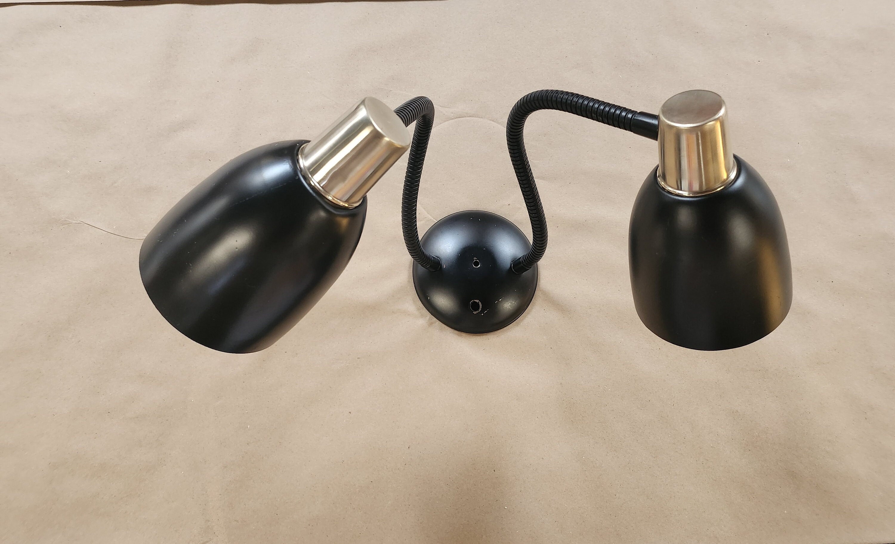 Minimalist Two-headed Adjustable Goose Neck Sconce for Bedroom or a ...