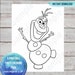 Frozen Coloring Pack, Printable, Kids Activity, Frozen Birthday Fun ...