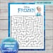 Frozen Activity Pack, Printable, Kids Activity, Frozen Birthday Fun ...