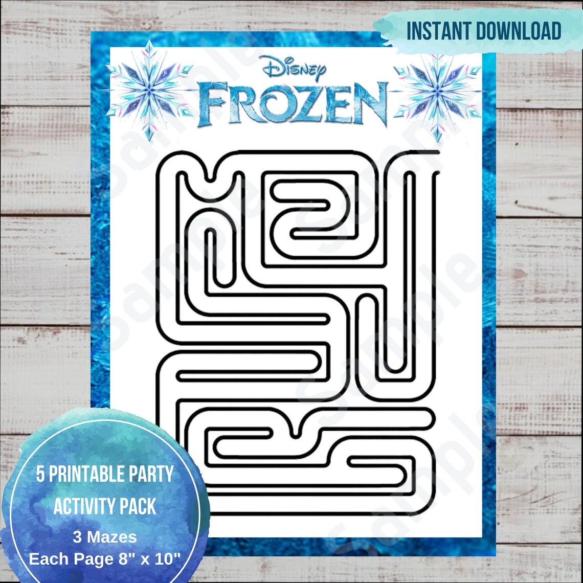 Frozen Activity Pack Printable Kids Activity Frozen - Etsy
