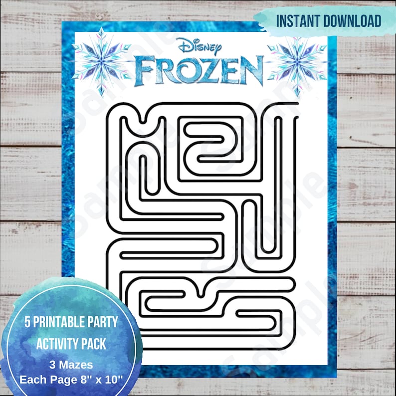 Frozen Activity Pack Printable Kids Activity Frozen - Etsy