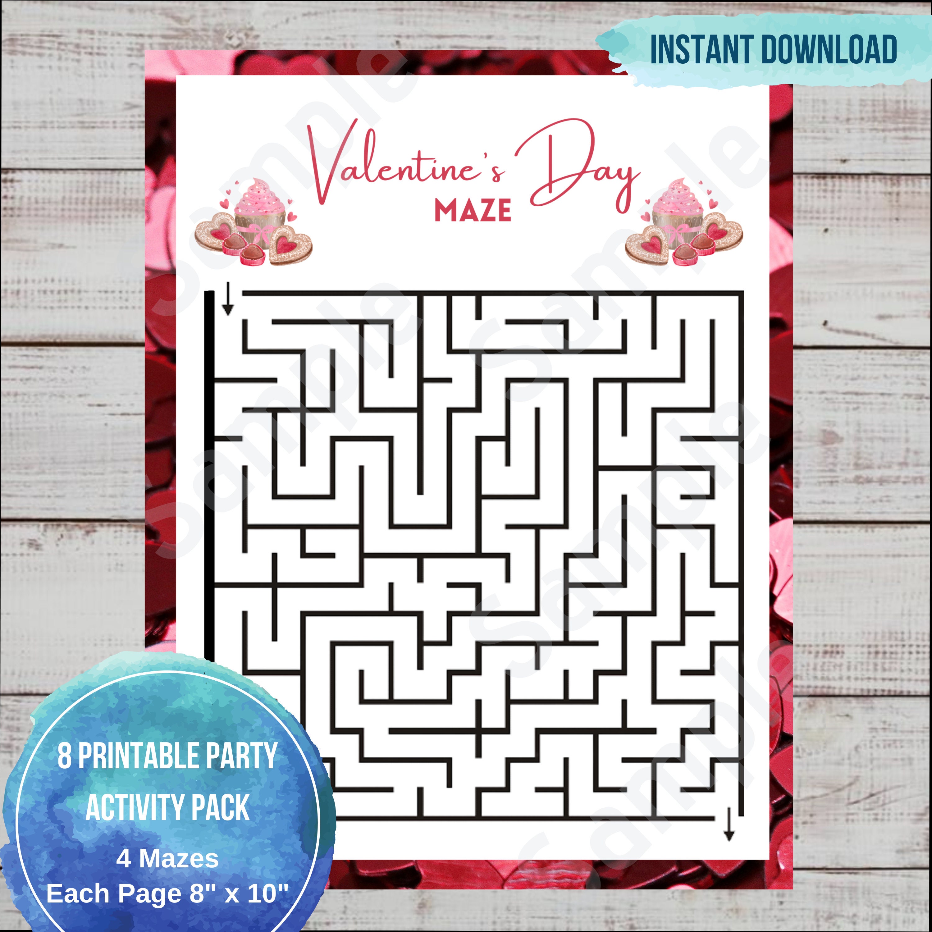 Valentine Activity Pack Printable Kids Activity - Etsy