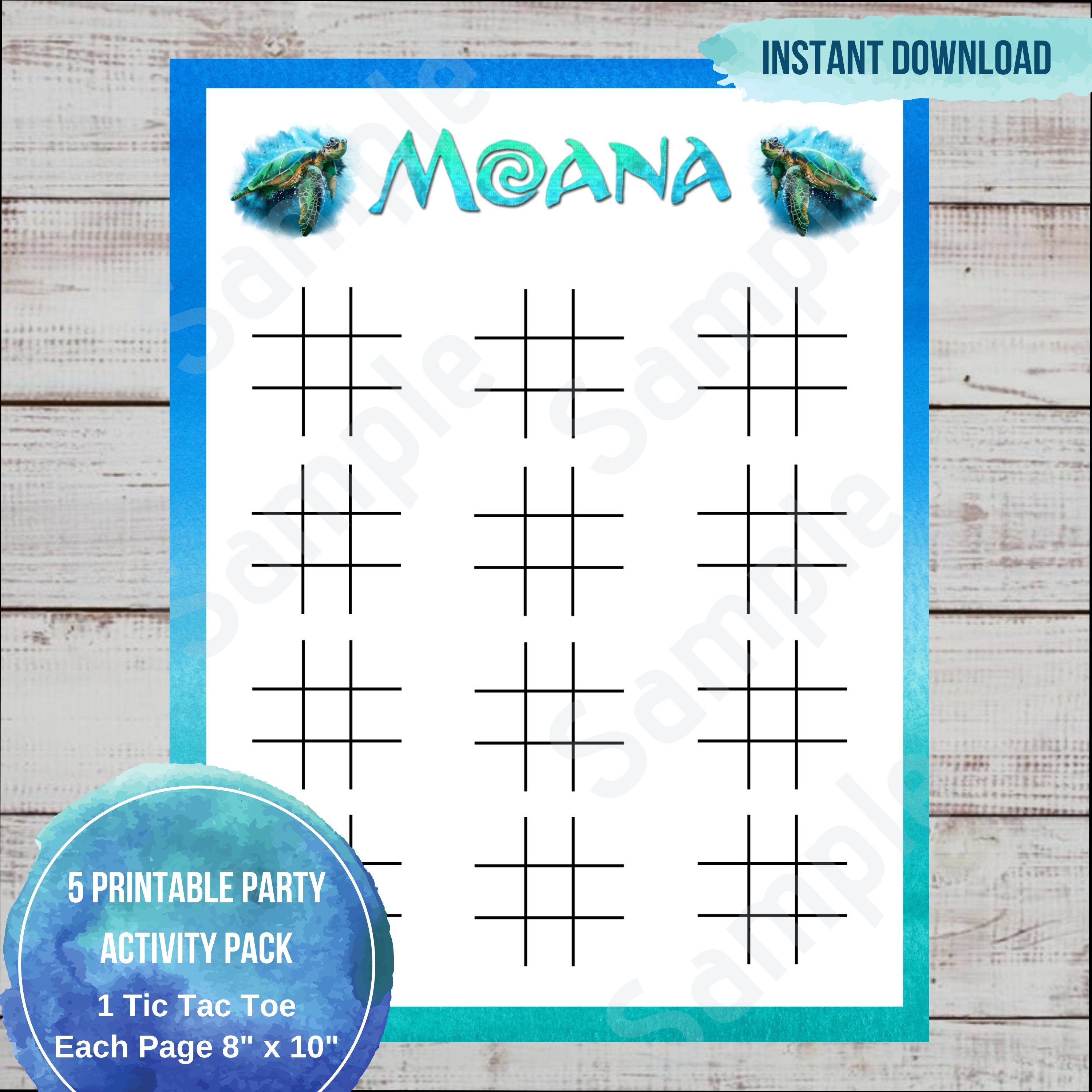 Moana Activity Pack Printable Kids Activity Moana Birthday - Etsy Australia