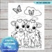 Cow Coloring Pack, Printable, Kids Activity, Cow Birthday Fun, Party ...