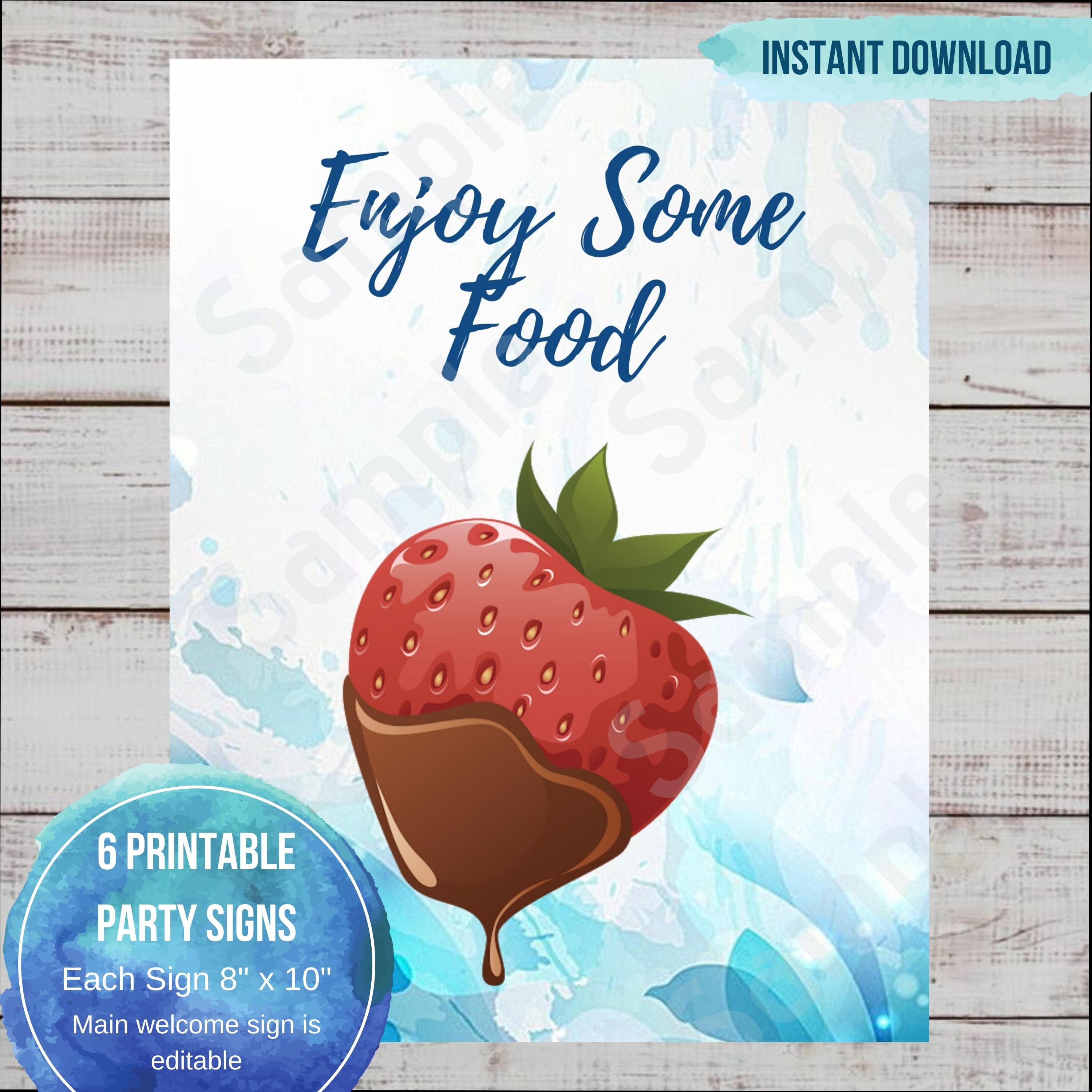 Sweet Treats Party Sign Packbirthday Party Signprintable - Etsy