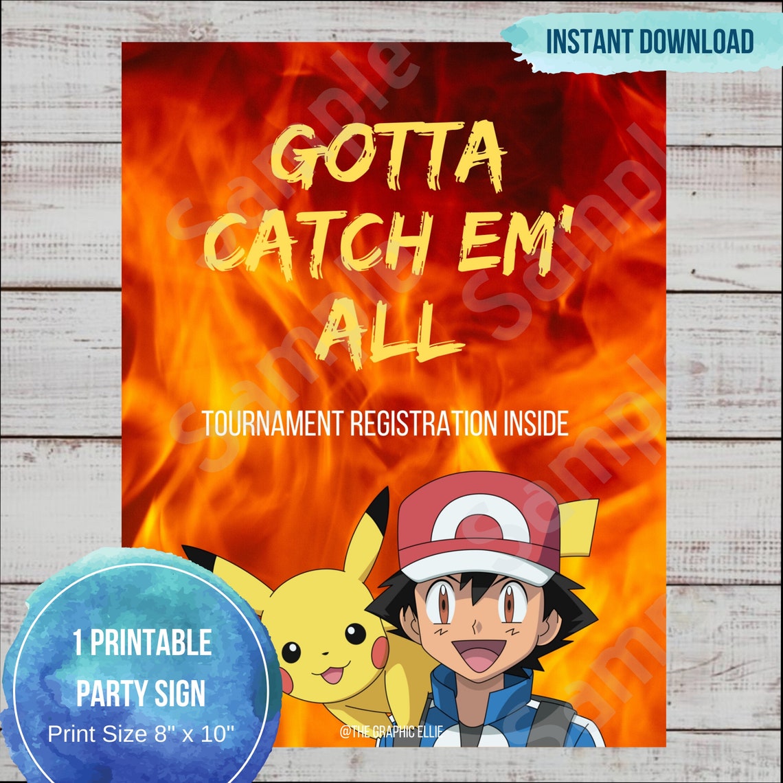 Pokemon Welcome SignCome on InBirthday Party SignPrintable | Etsy
