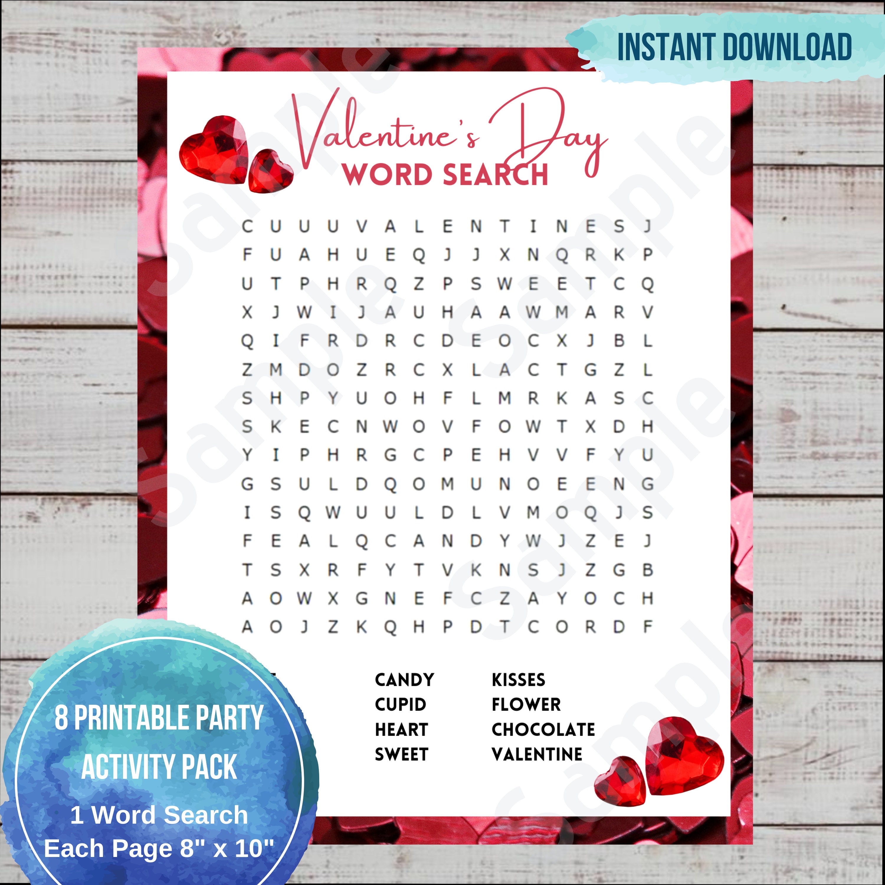Valentine Activity Pack Printable Kids Activity - Etsy