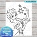 Frozen Coloring Pack, Printable, Kids Activity, Frozen Birthday Fun ...