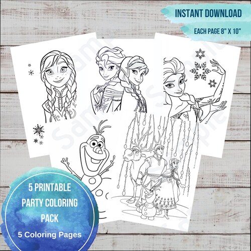 Frozen Activity Pack Printable Kids Activity Frozen - Etsy