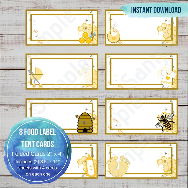 Honey Bee Labels - Etsy