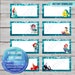 Mermaid Food Tent Label, Ariel Food Label, Mermaid Food Cards, Princess ...