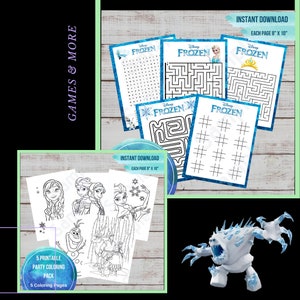 Frozen Bingo Game 30, Printable, Kids Game, Frozen Birthday Game, Party ...
