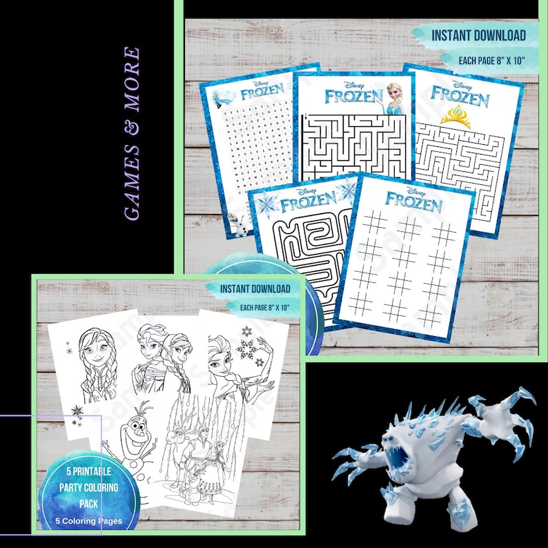 Frozen Bingo Game 30, Printable, Kids Game, Frozen Birthday Game, Party ...
