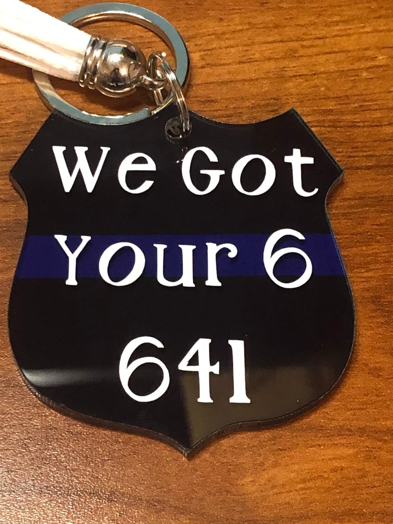 Police Badge Keychain - Etsy
