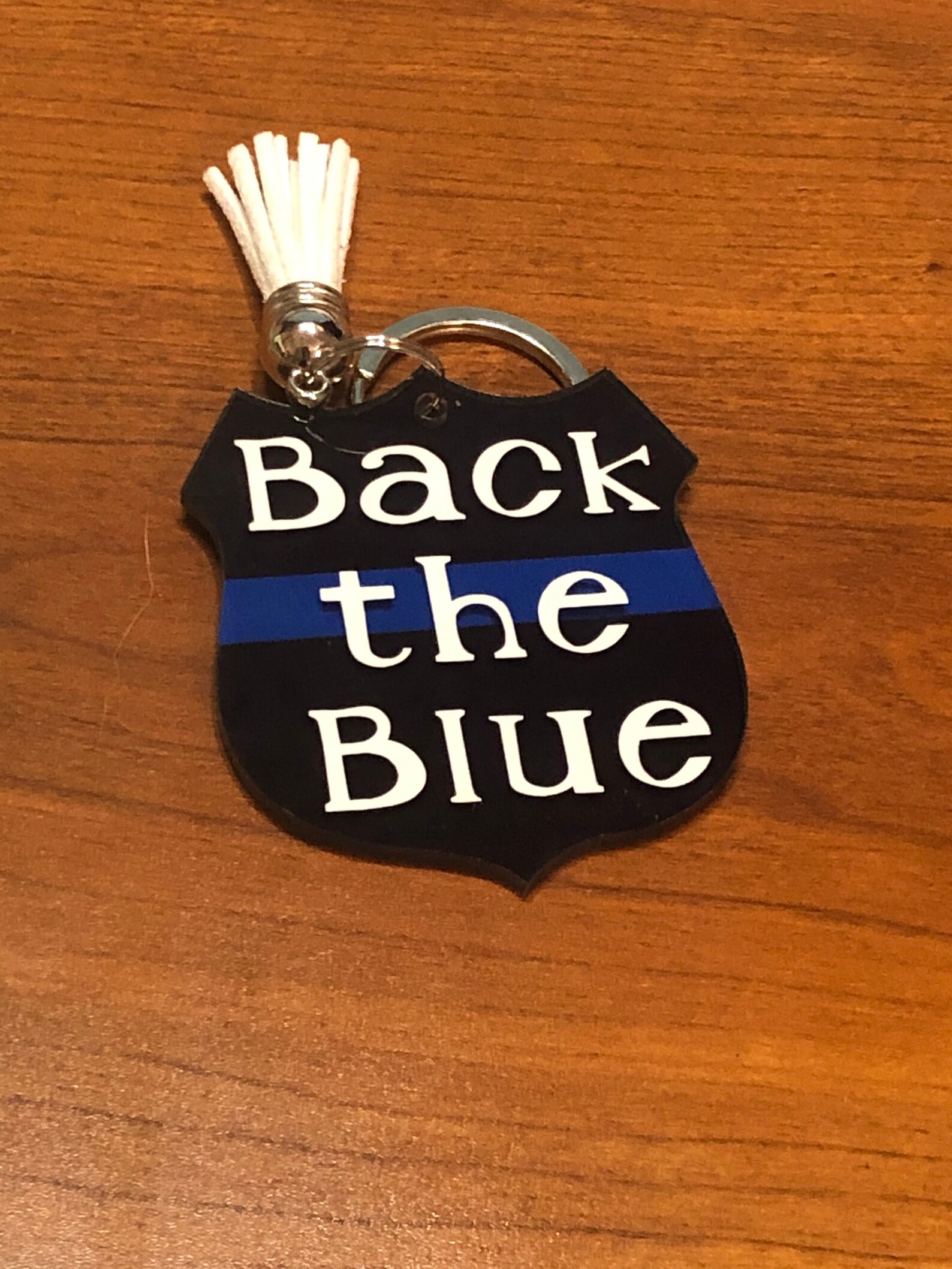 Police Badge Keychain - Etsy