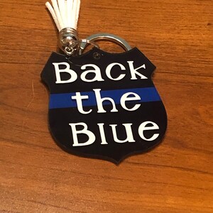 Police Badge Keychain - Etsy