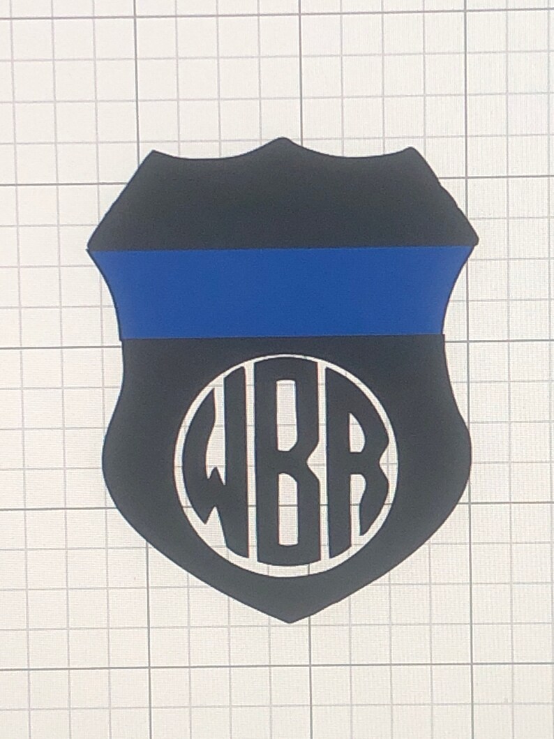 Thin Blue Line Decals - Etsy